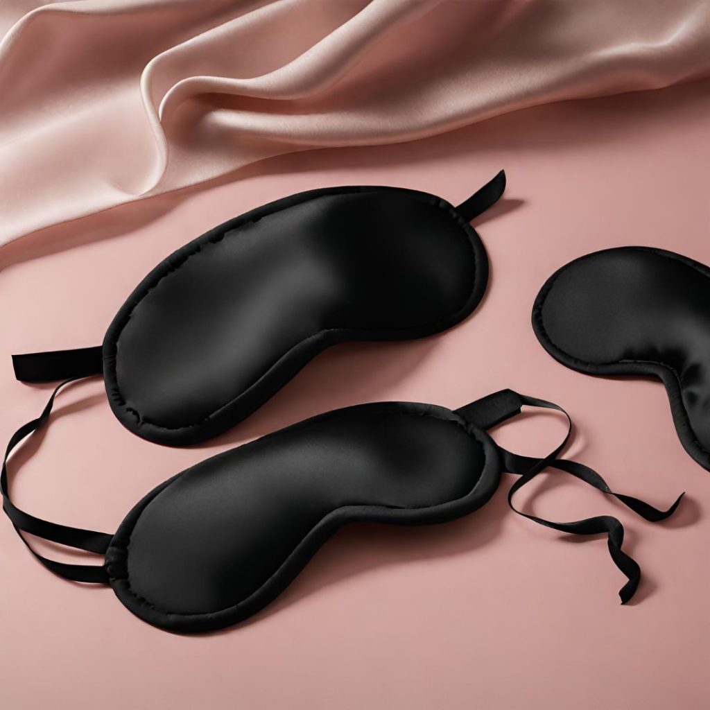Buy 100% Pure Silk Sleep Mask In India | Color - Black | FREE Shipping